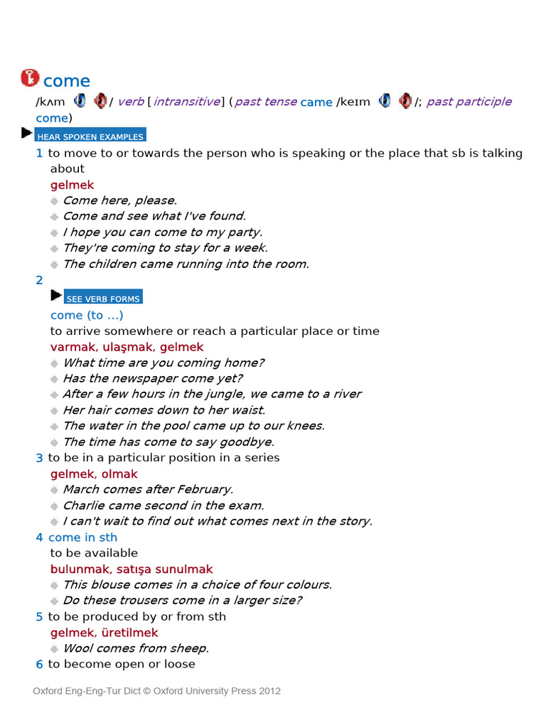 Come | PDF