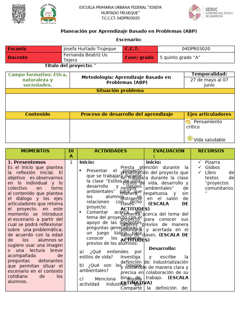 Etica N y S Formato ABProblemas | PDF | Evaluación | Arte