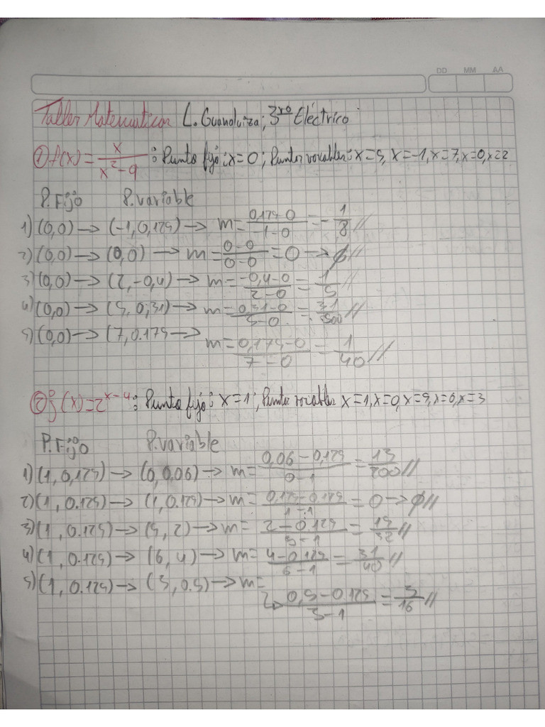 Leonel Guanoluiza - Taller | PDF