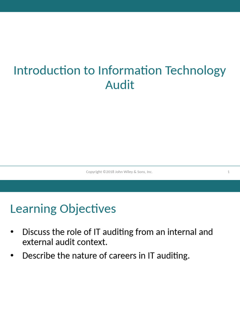 Activity 4. Introduction To Information Technology Audit | PDF