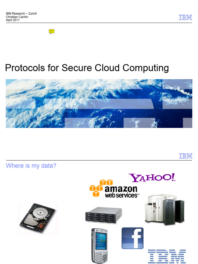 Protocols For Secure Cloud Computing | PDF
