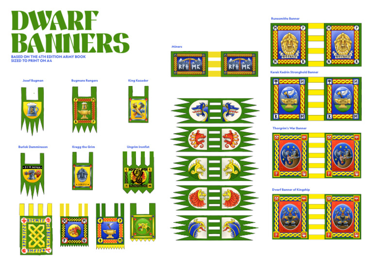 Dwarf 4th Edition Banners V.02 | PDF