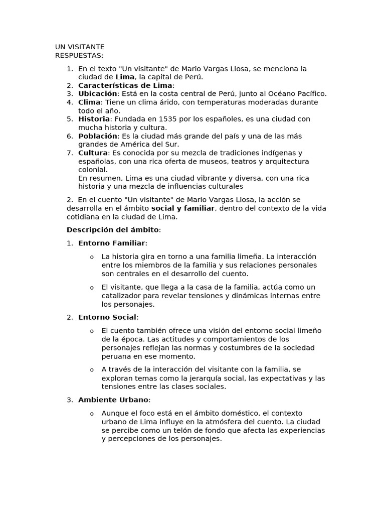 Un Visitante | PDF