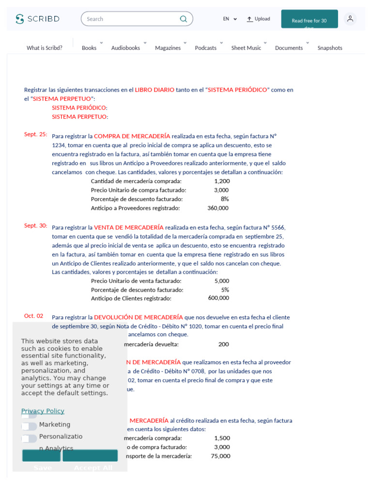 PDF Inventarios | PDF