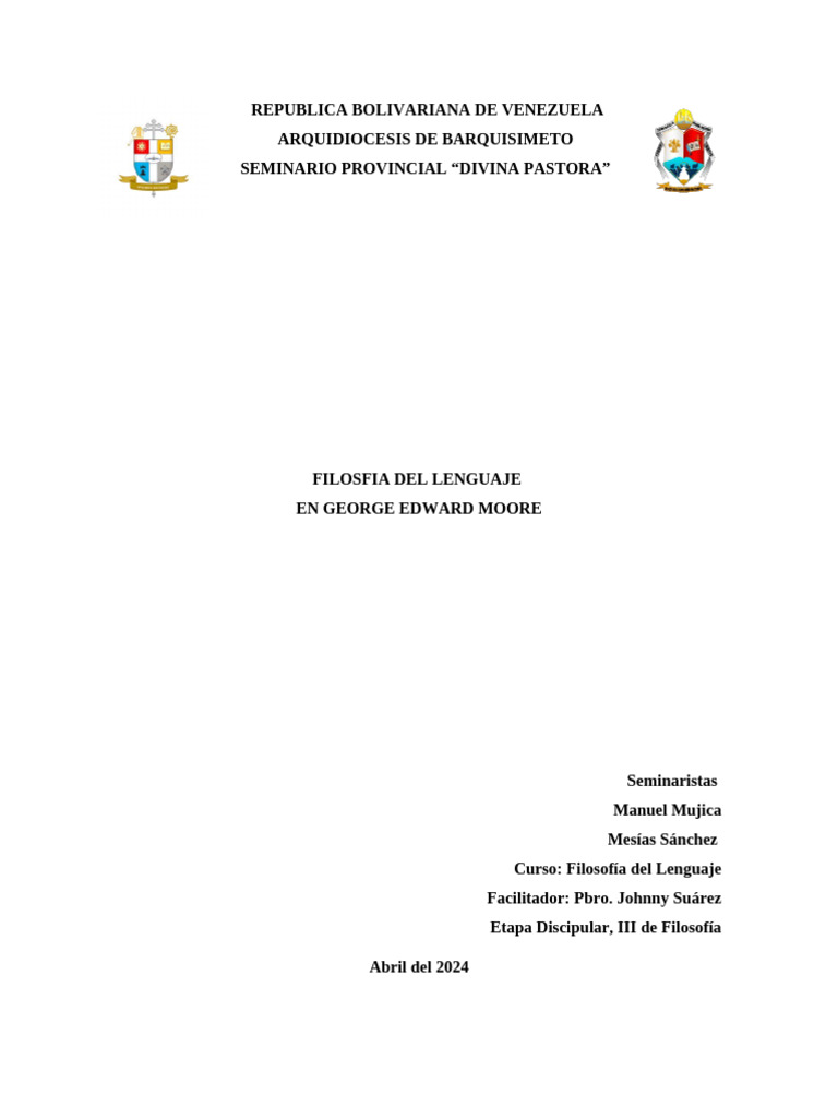 George Edward Moore | PDF