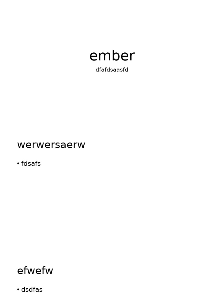Ember | PDF