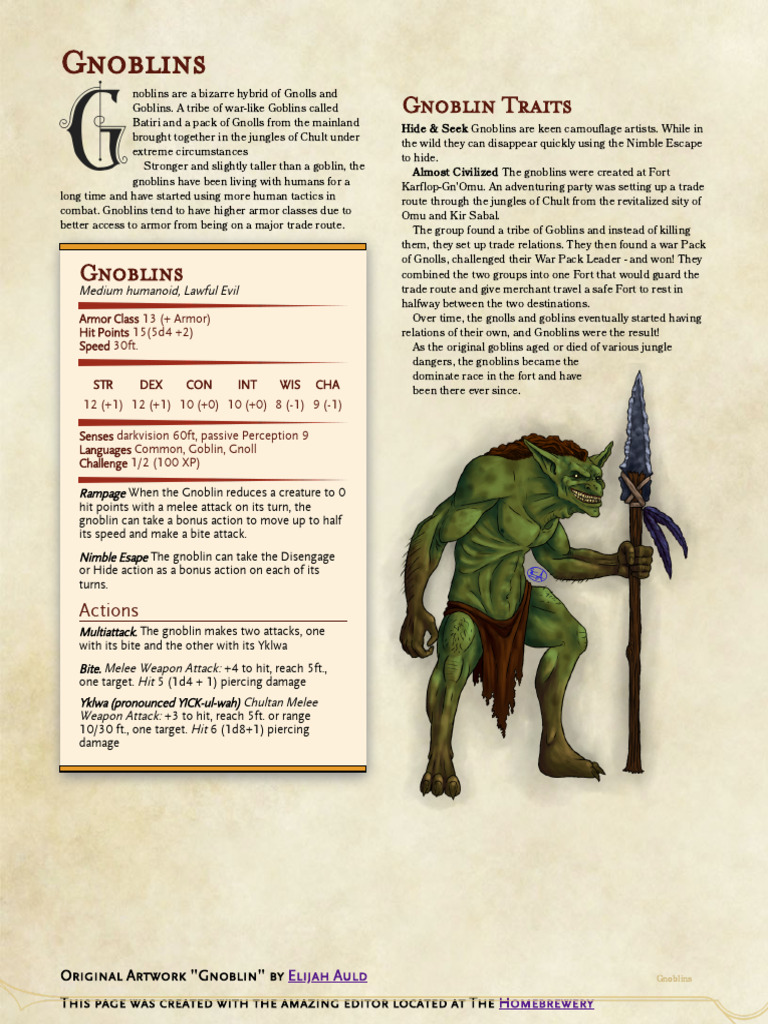1323806-Auld Gnoblins | PDF