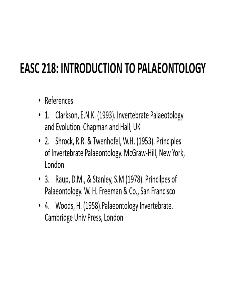 EASC 218. Introduction | PDF