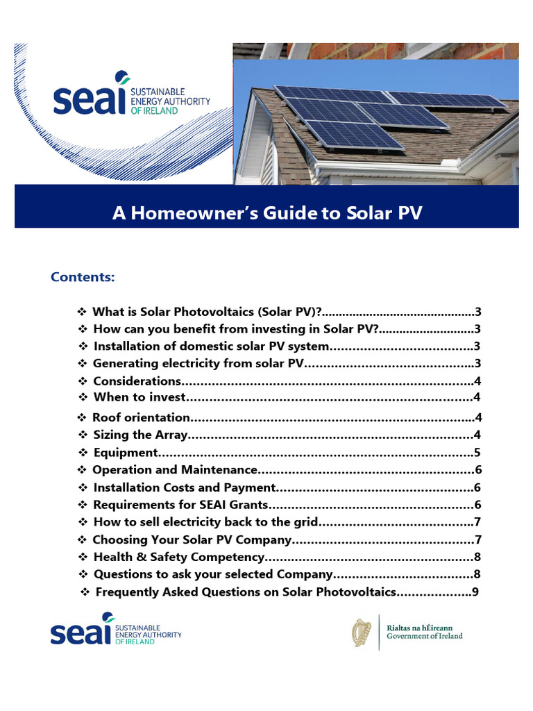 Homeowners Guide To Solar PV | PDF