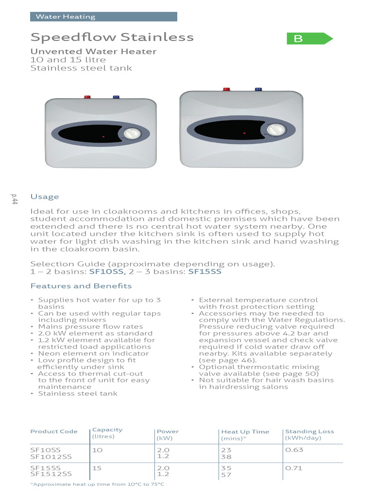 Hyco Speedflow Stainless Datasheet | PDF