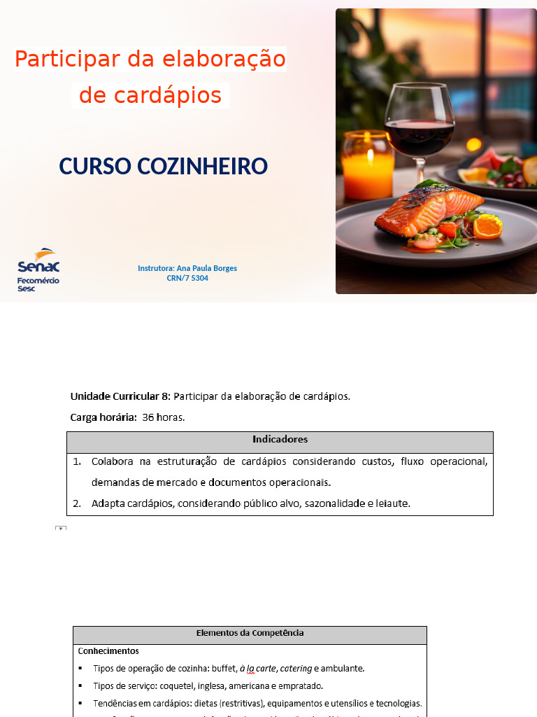 Planejamento de Cardapios | PDF