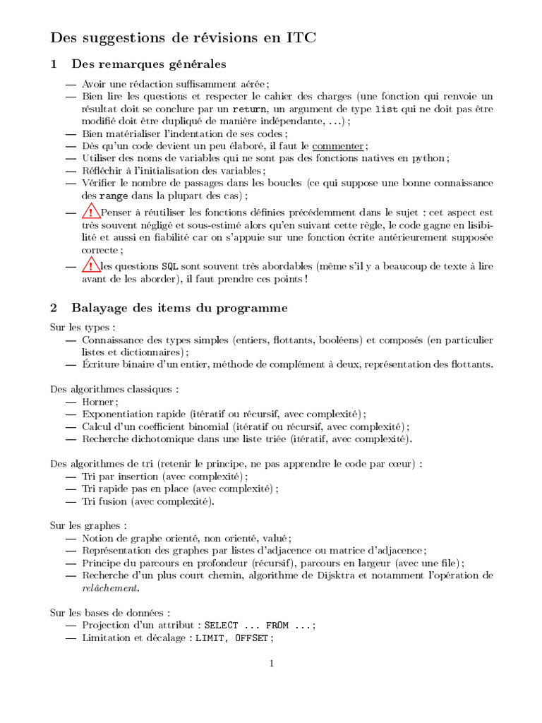 Conseils | PDF