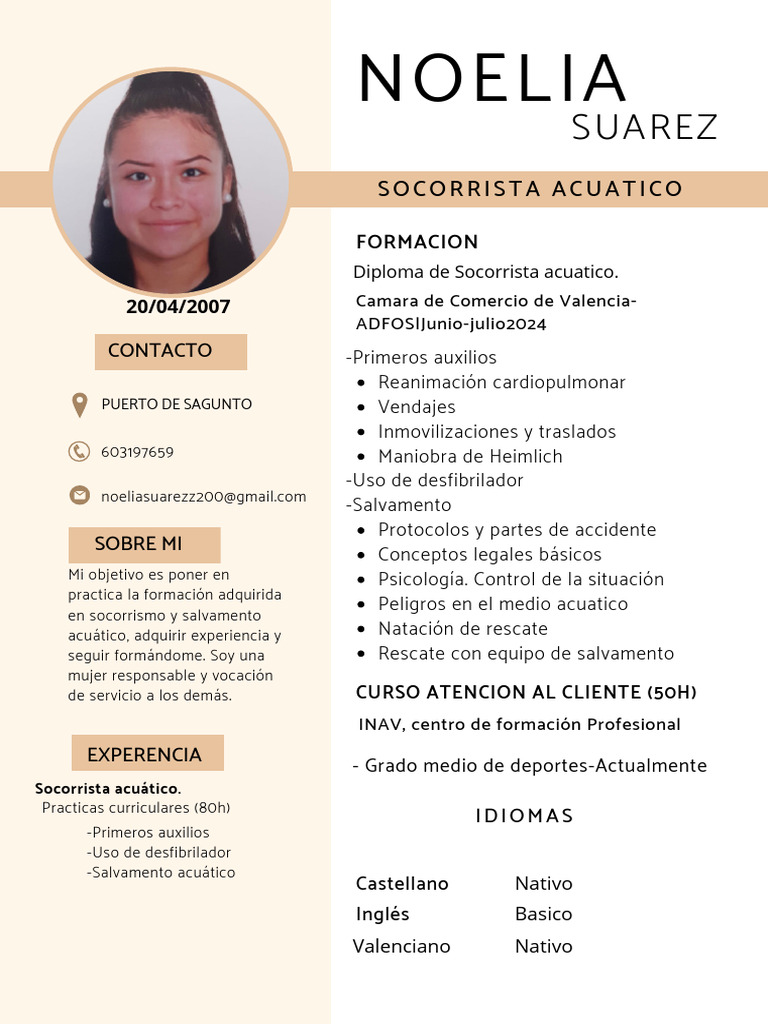 CV - Noelia Suarez | PDF