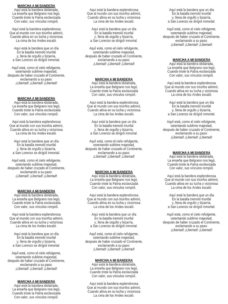 Marcha A Mi Bandera | PDF