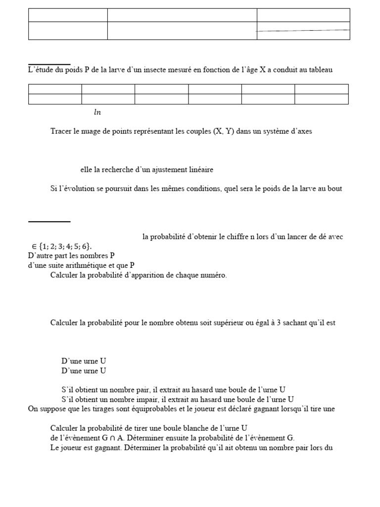 2 DEVOIR de Maths Tle D 2e Semestre | PDF
