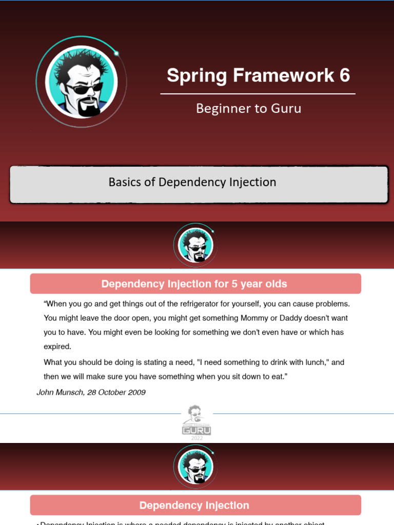 BasicsOfDepInjectionS6 | PDF | Class (Computer Programming) | Career & Growth