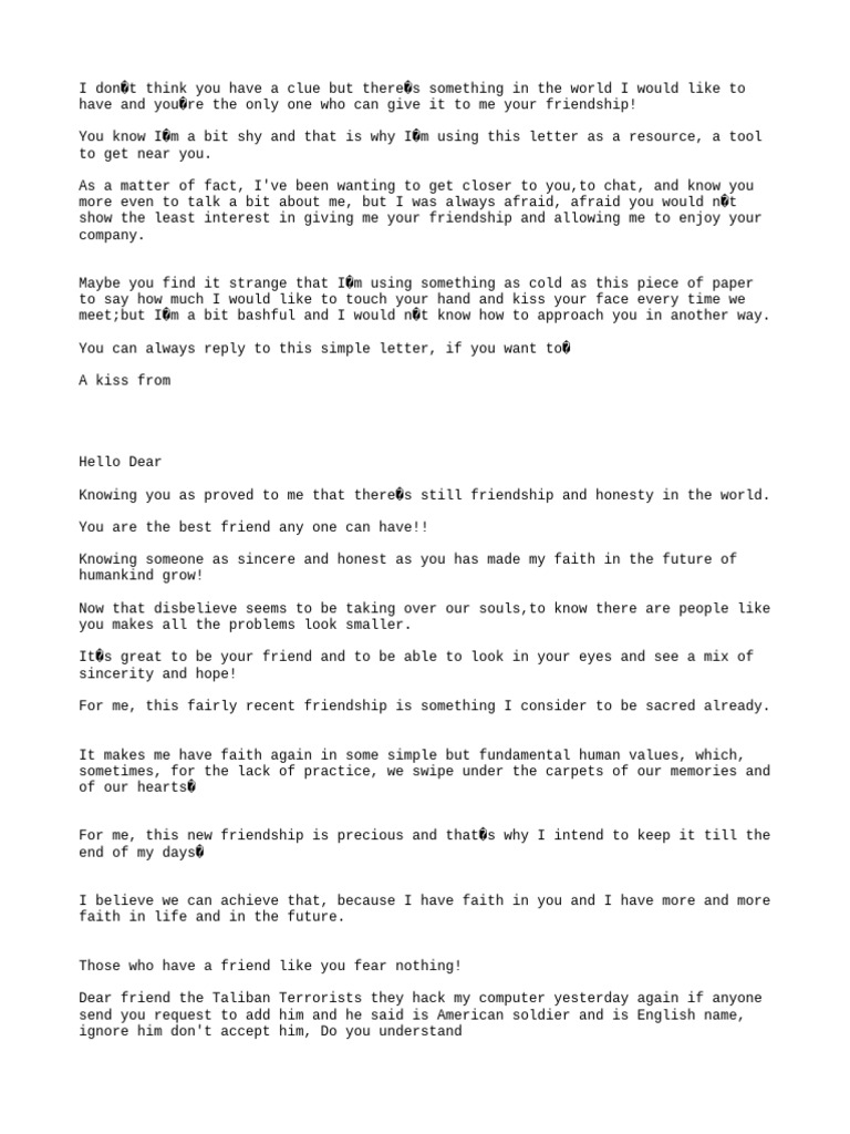 Friendship Note Pad 2 | PDF