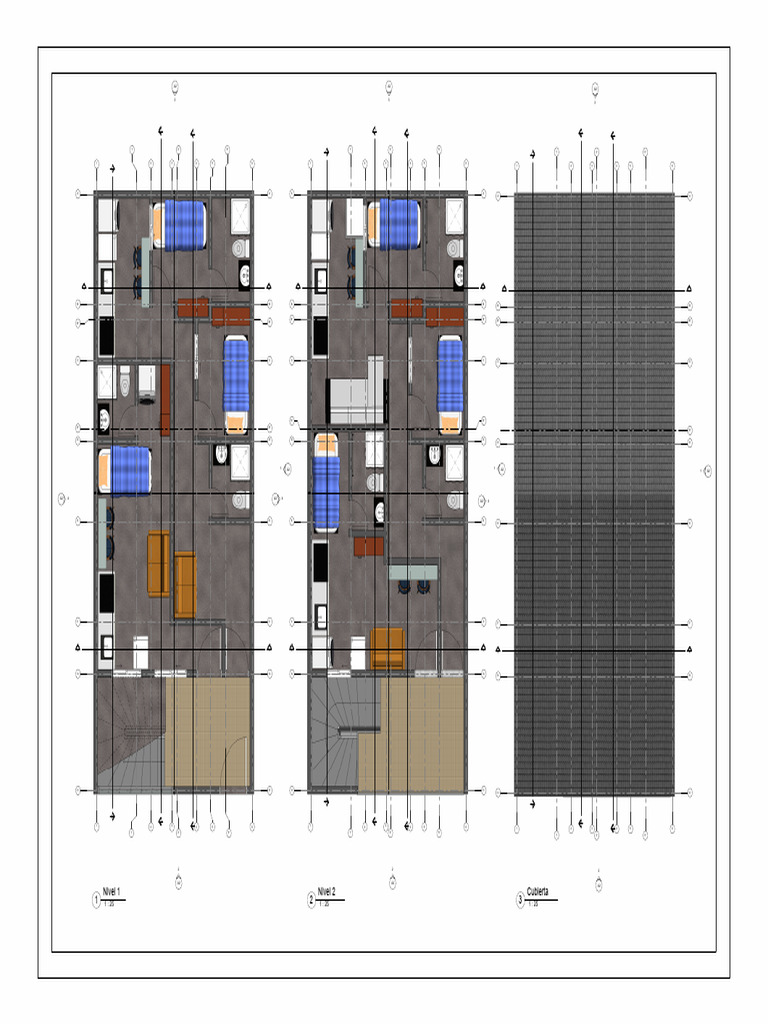 APARTAMENTOS - Plano - A1 - Plantas Arquitectonicas | PDF