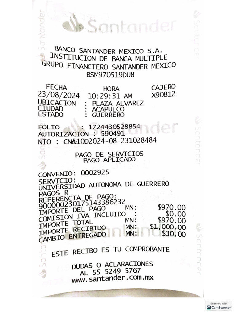 101 PAGO BAUCHER Baucher Santander | PDF
