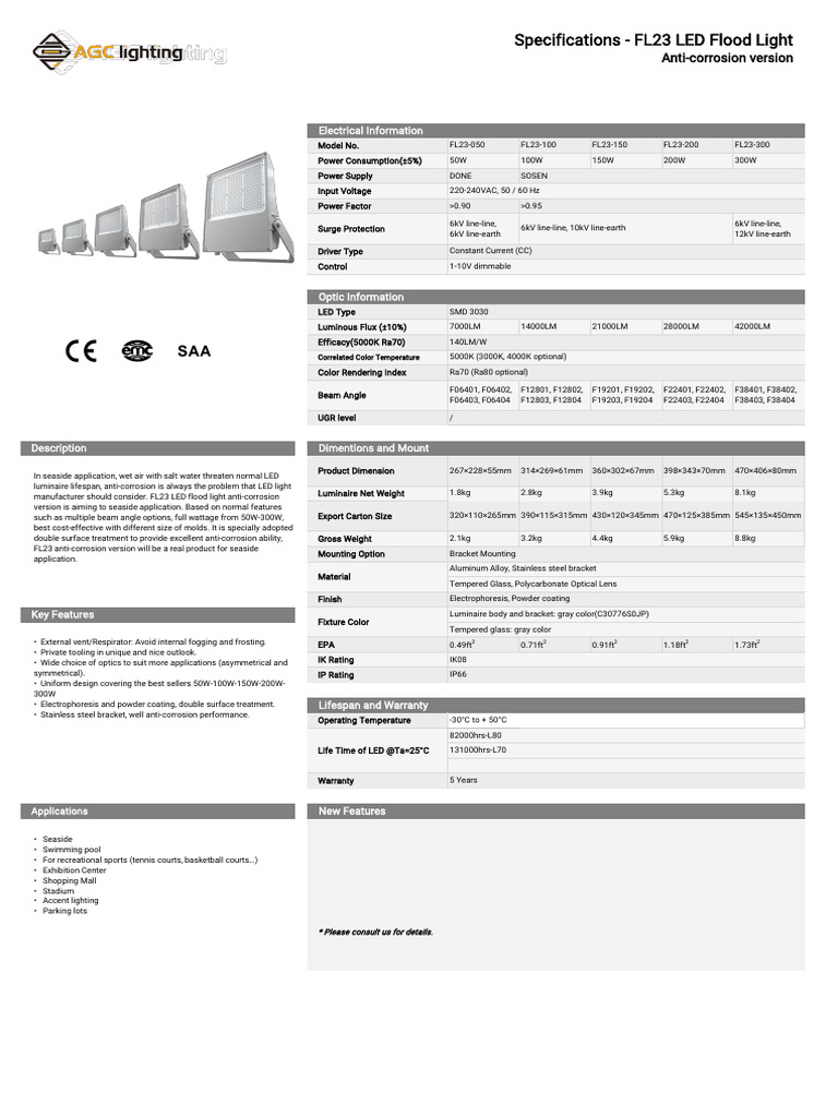 Specs of FL23 (Anti-Corrosion) | PDF