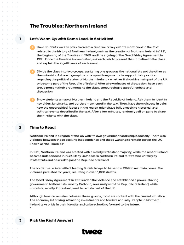 Twee - The Troubles_ Northern Ireland | PDF