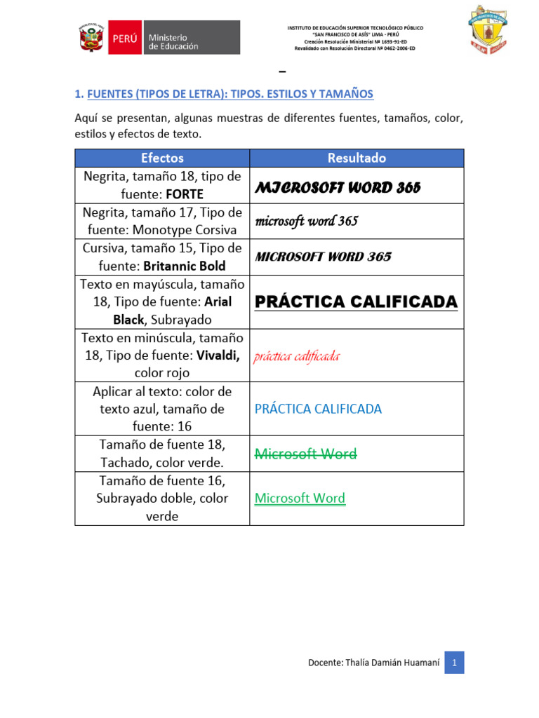 Práctica - Word | PDF