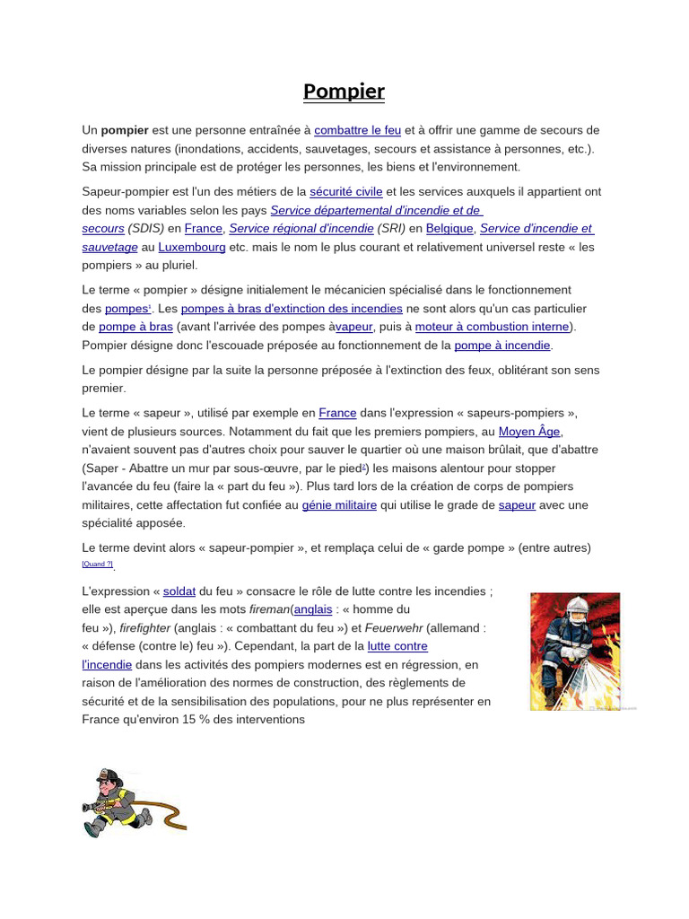 Pompier | PDF