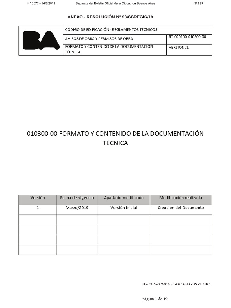 Formato y Contenido de La Documentación Técnica | PDF