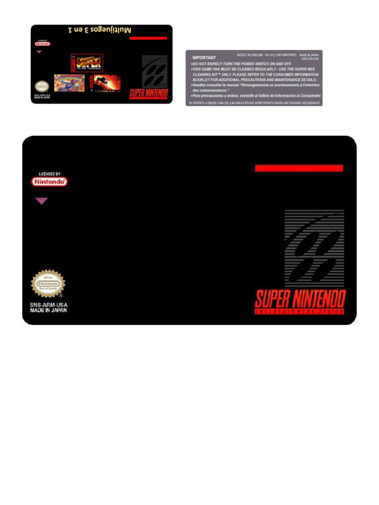 Plantilla Labels de Snes | PDF