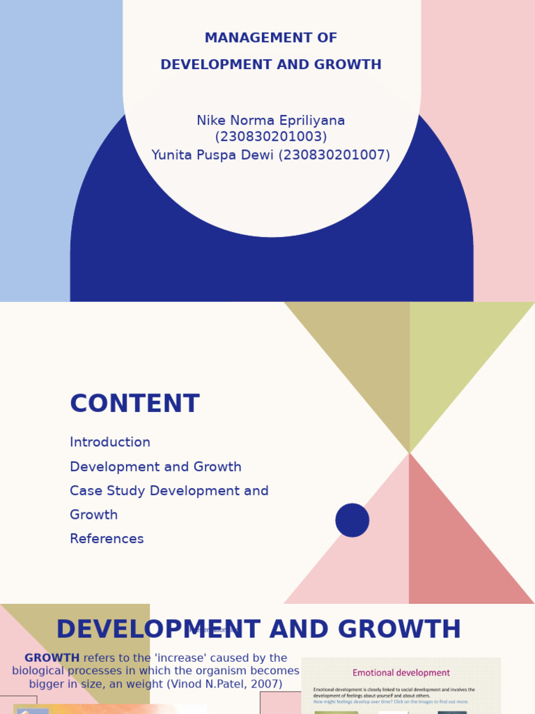 Management of Development and Growth | PDF