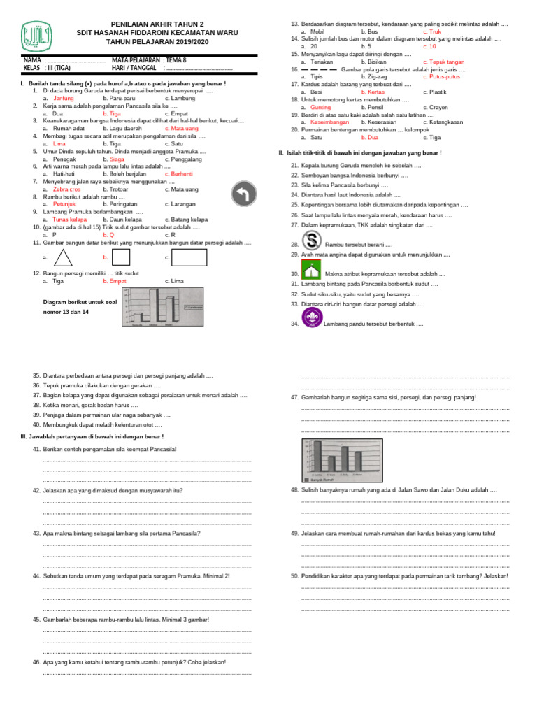 # Soal Pat Tema 8 2 2019 | PDF