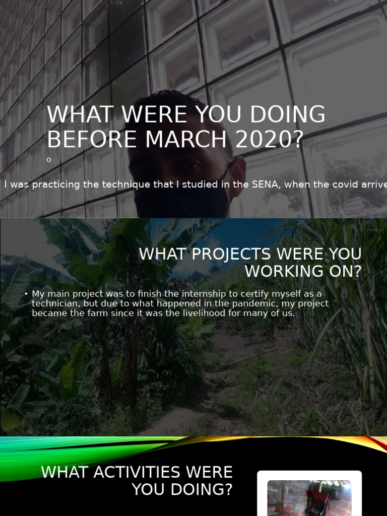 What Were You Doing Before March 2020 | PDF