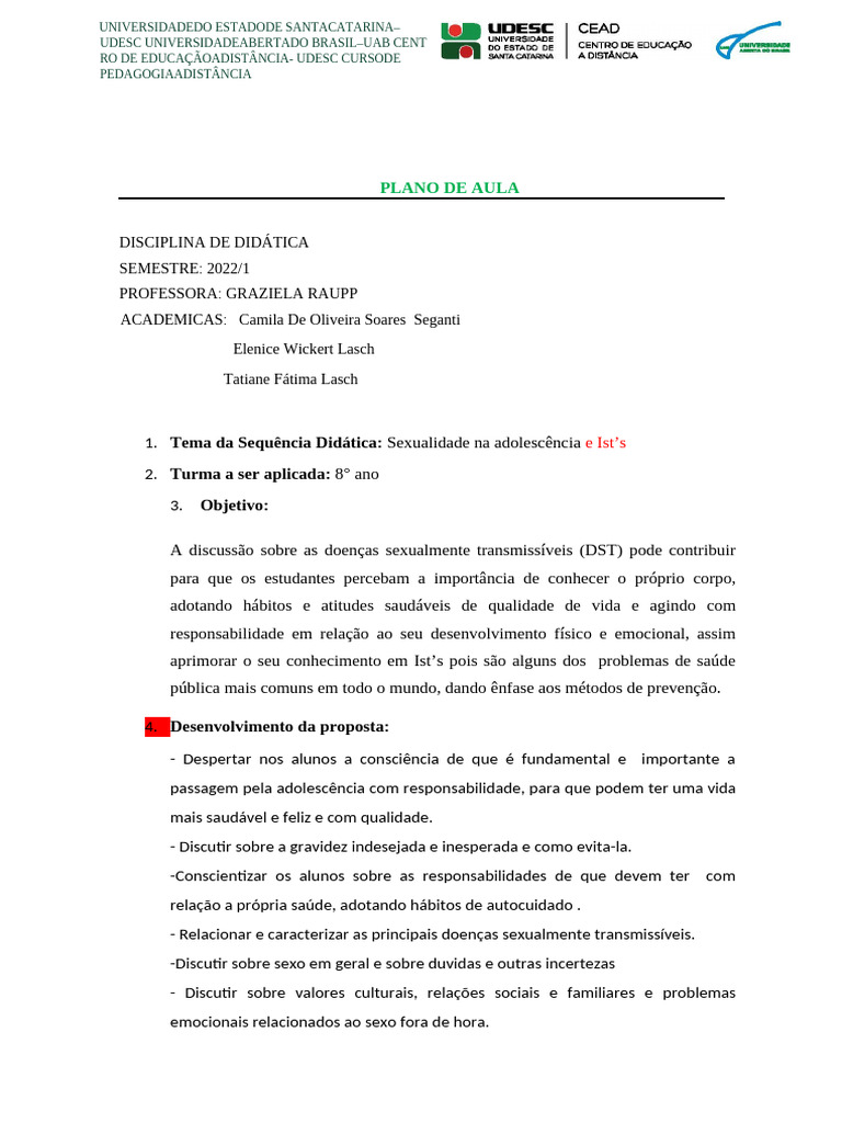 Sequência Didática | PDF