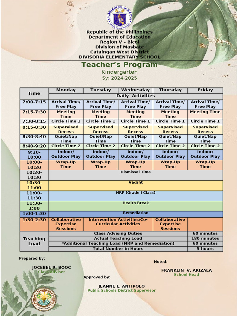 Teacher's Program MATATAG | PDF