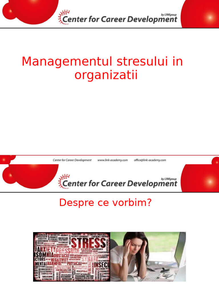Managementul Stresului | PDF