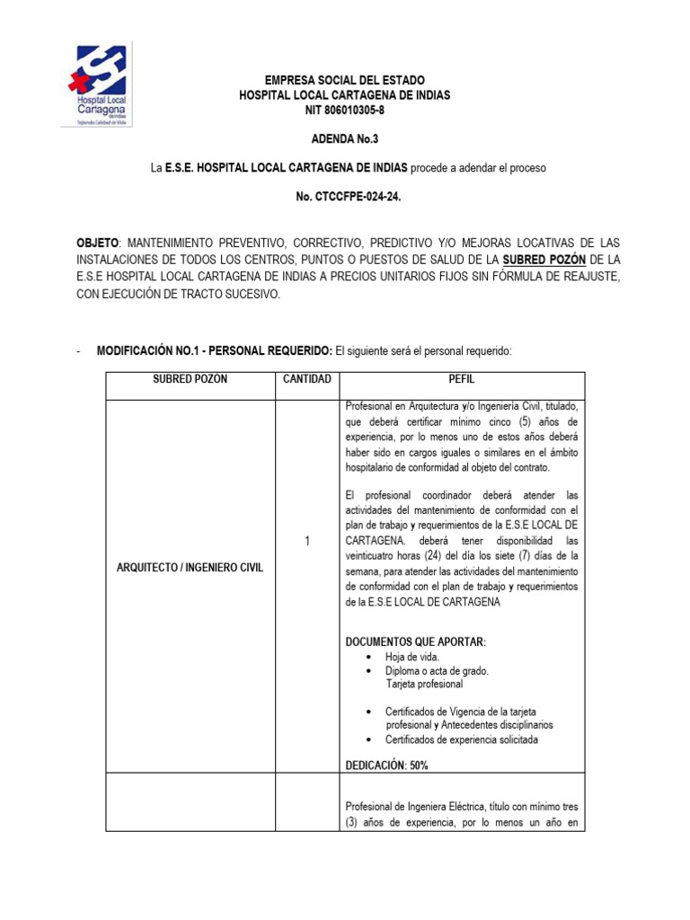 Adenda No 3 - Poz%c3%93n | PDF