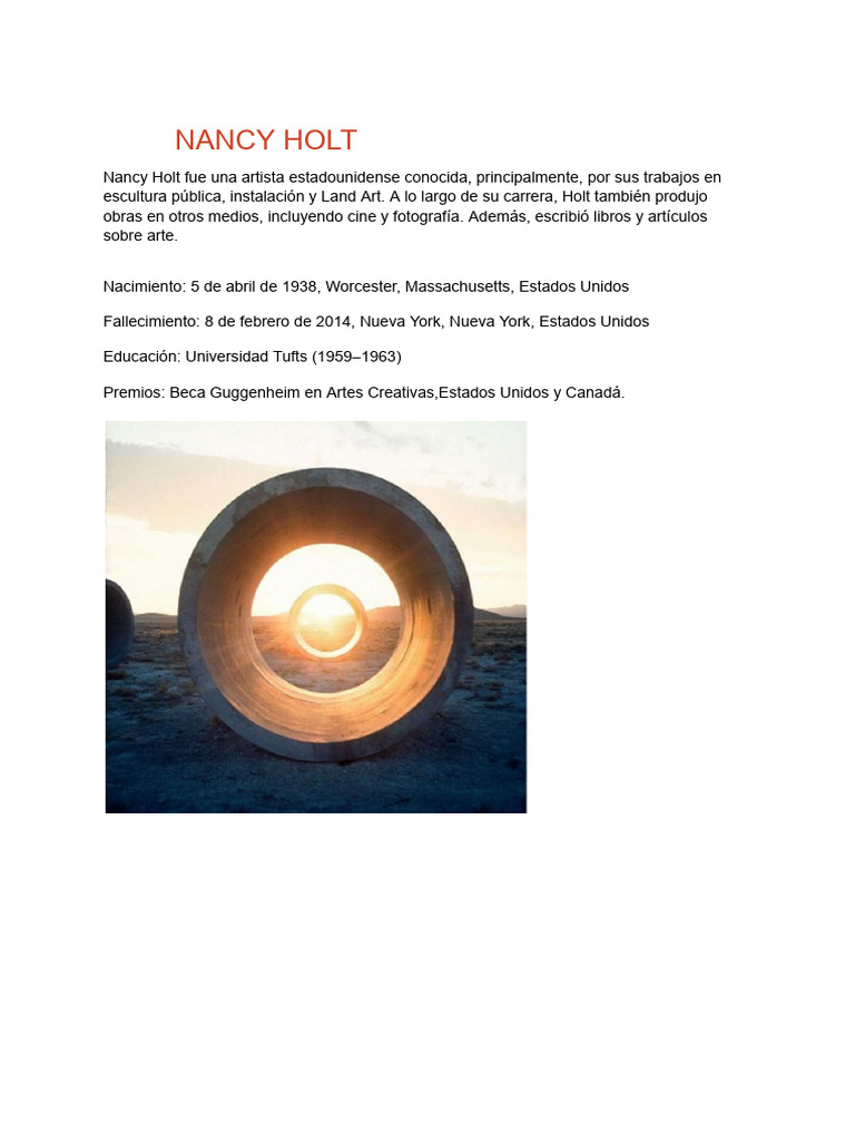 Nancy Holt | PDF