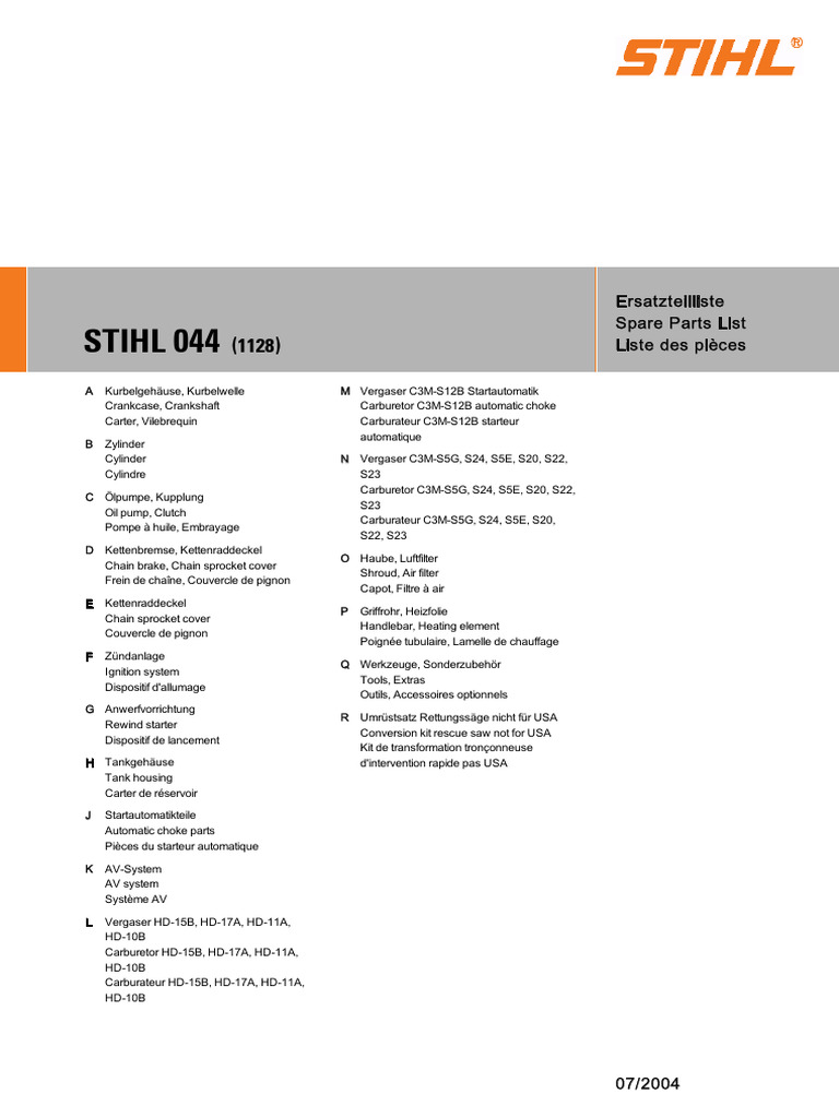 Stihl 044 | PDF