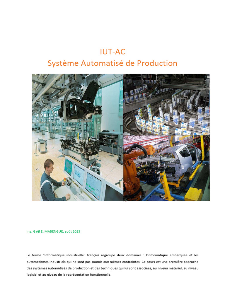 Système Automatisé de Production | PDF