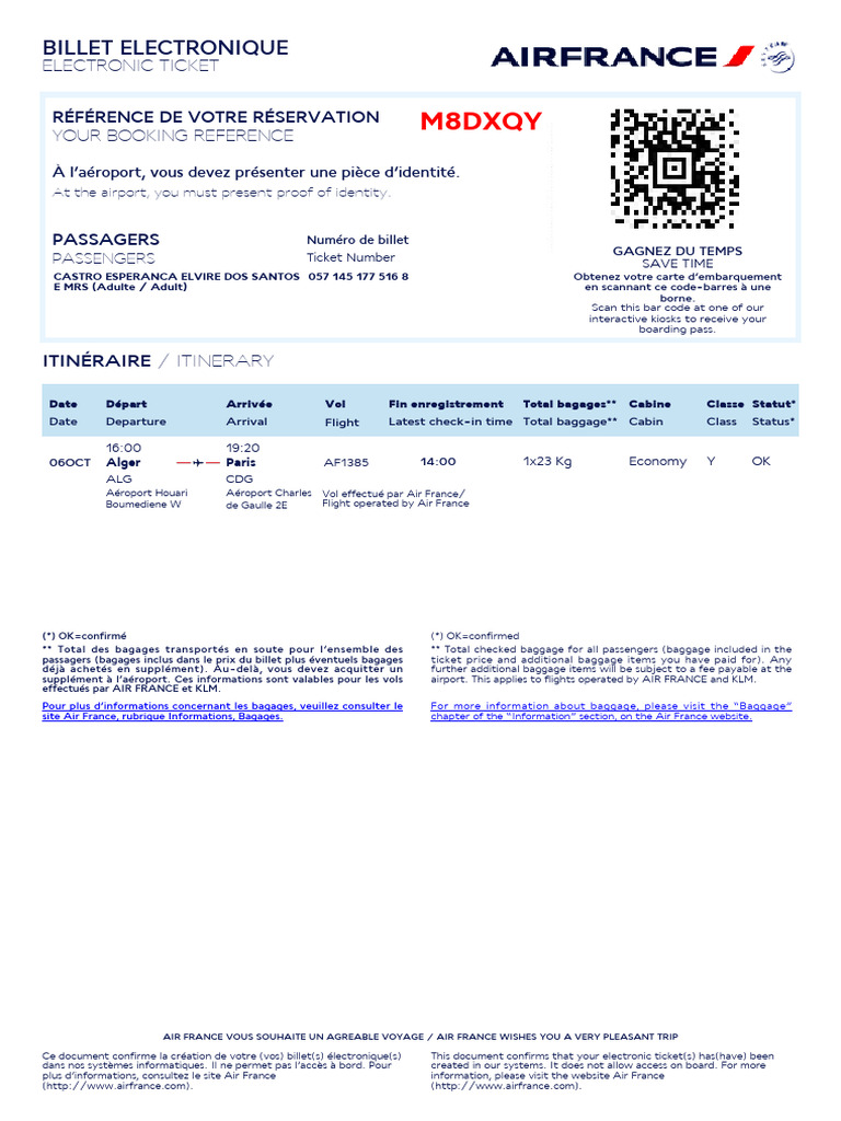 Billet Ã©lectronique | PDF