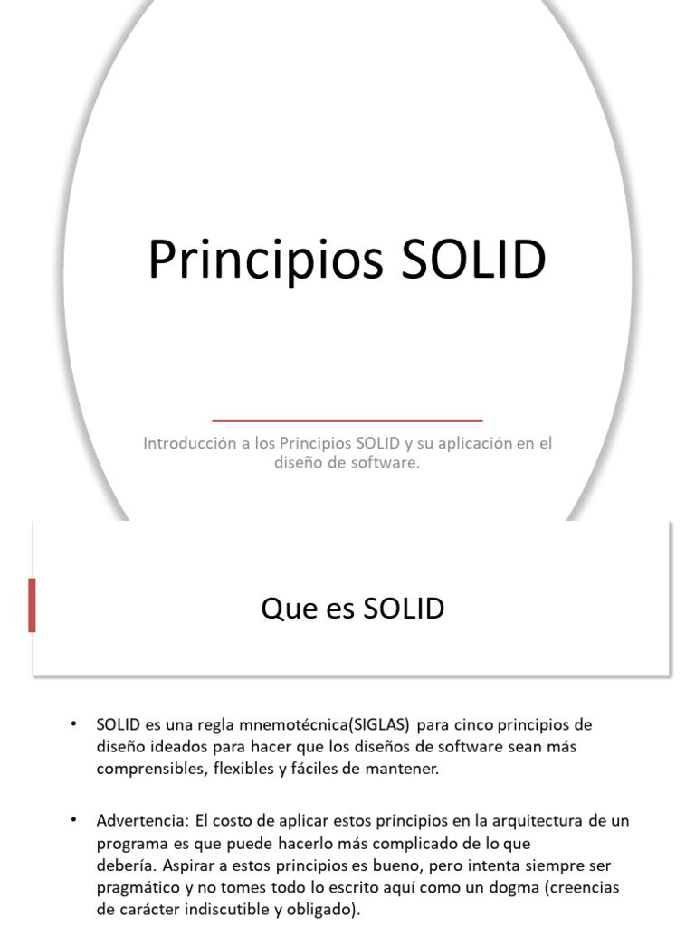Principios SOLID | PDF