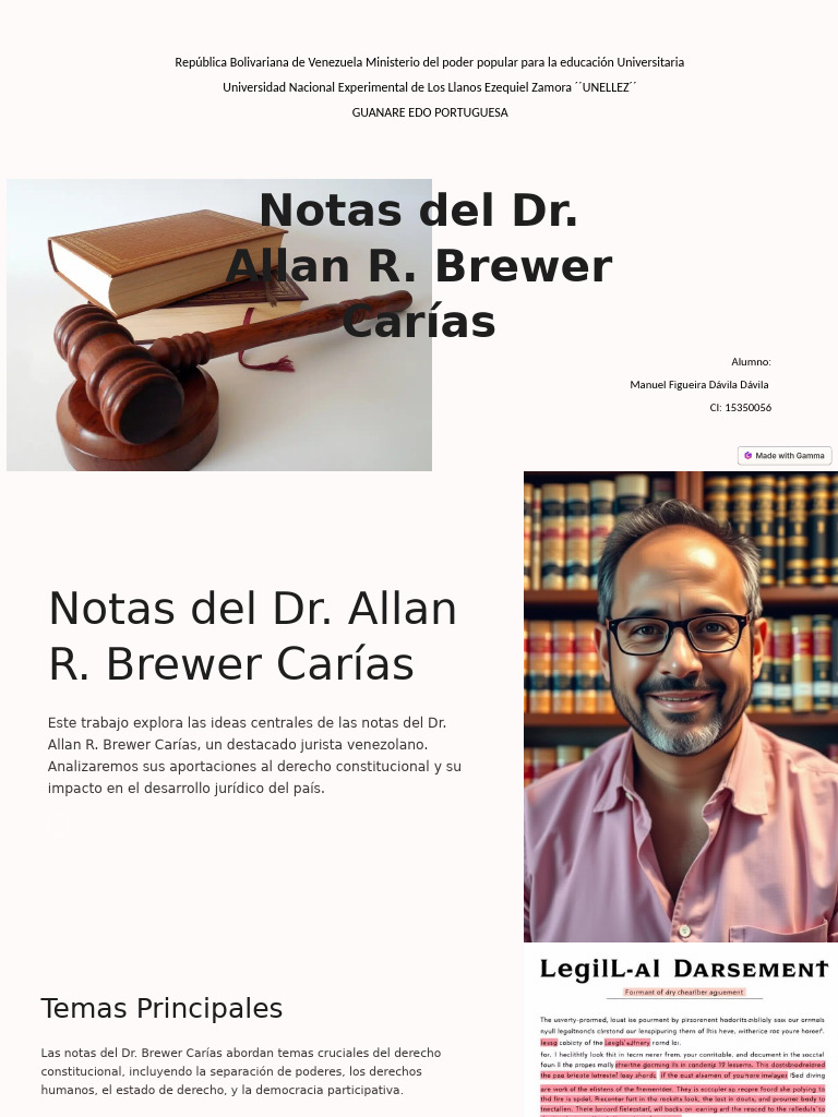Notas Del DR Allan R Brewer Carias 1 | PDF
