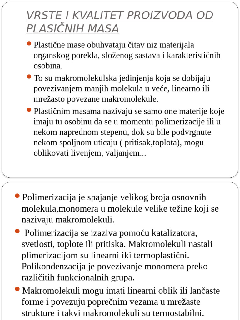 Plastične Mase | PDF