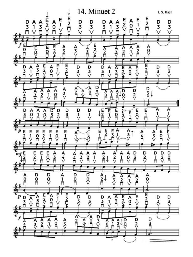 Minuet 2 | PDF