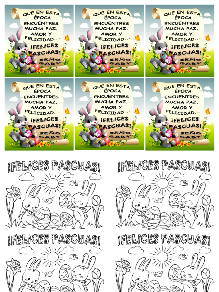 Tarjetita Pascua | PDF