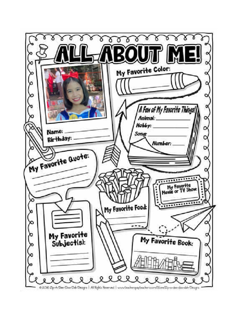 All About Me | PDF