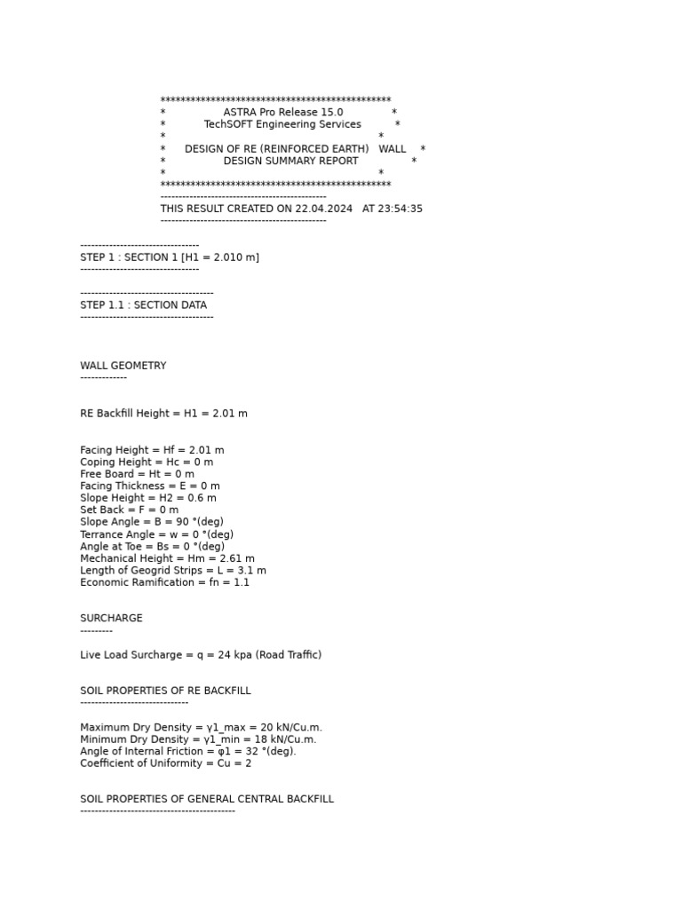 RE_Wall_Design_Table_Summary | PDF