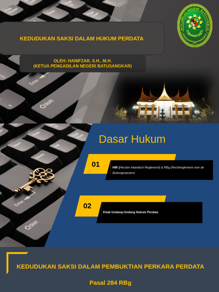 Materi Saksi Perdata | PDF