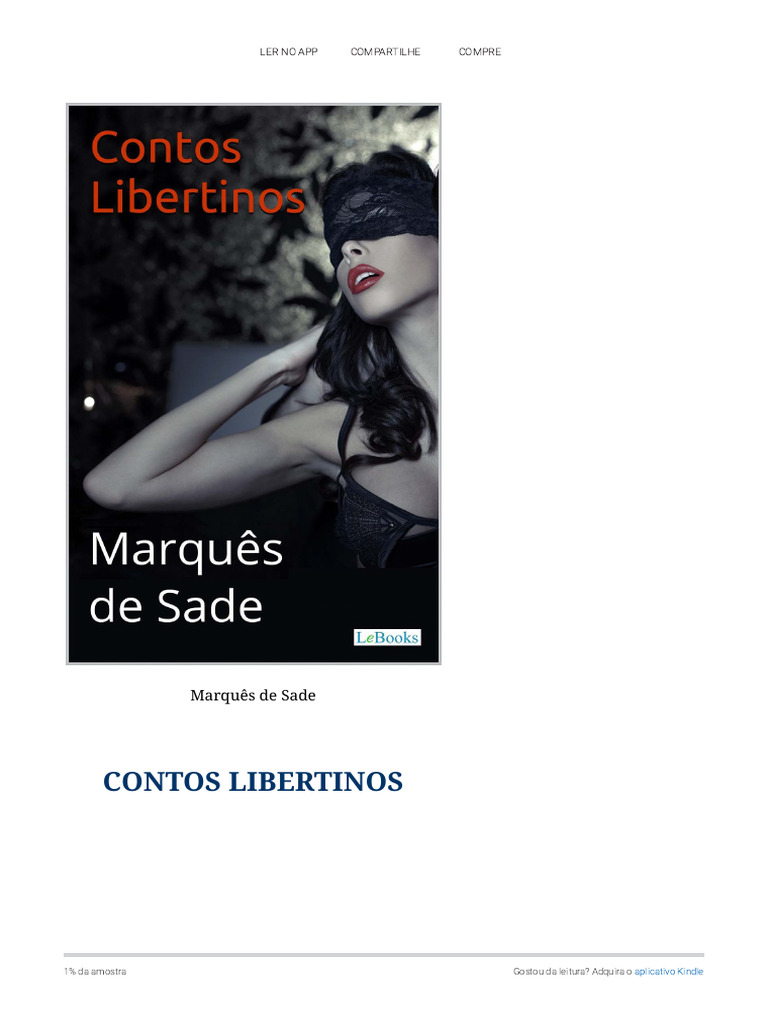 SADE - Contos Libertinos (Clássicos Eróticos) - Kindle | PDF