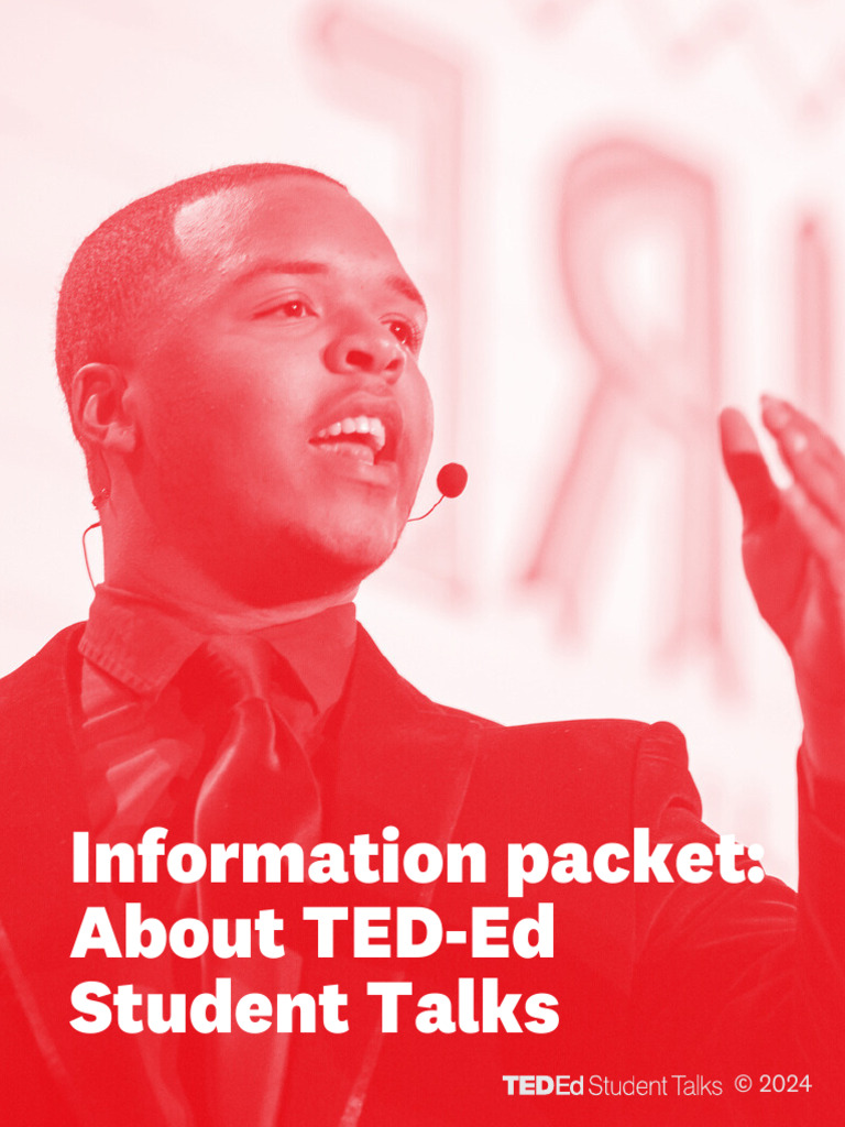 About TED-Ed Student Talks + Preview - 2024 | PDF | Teachers | Career ...